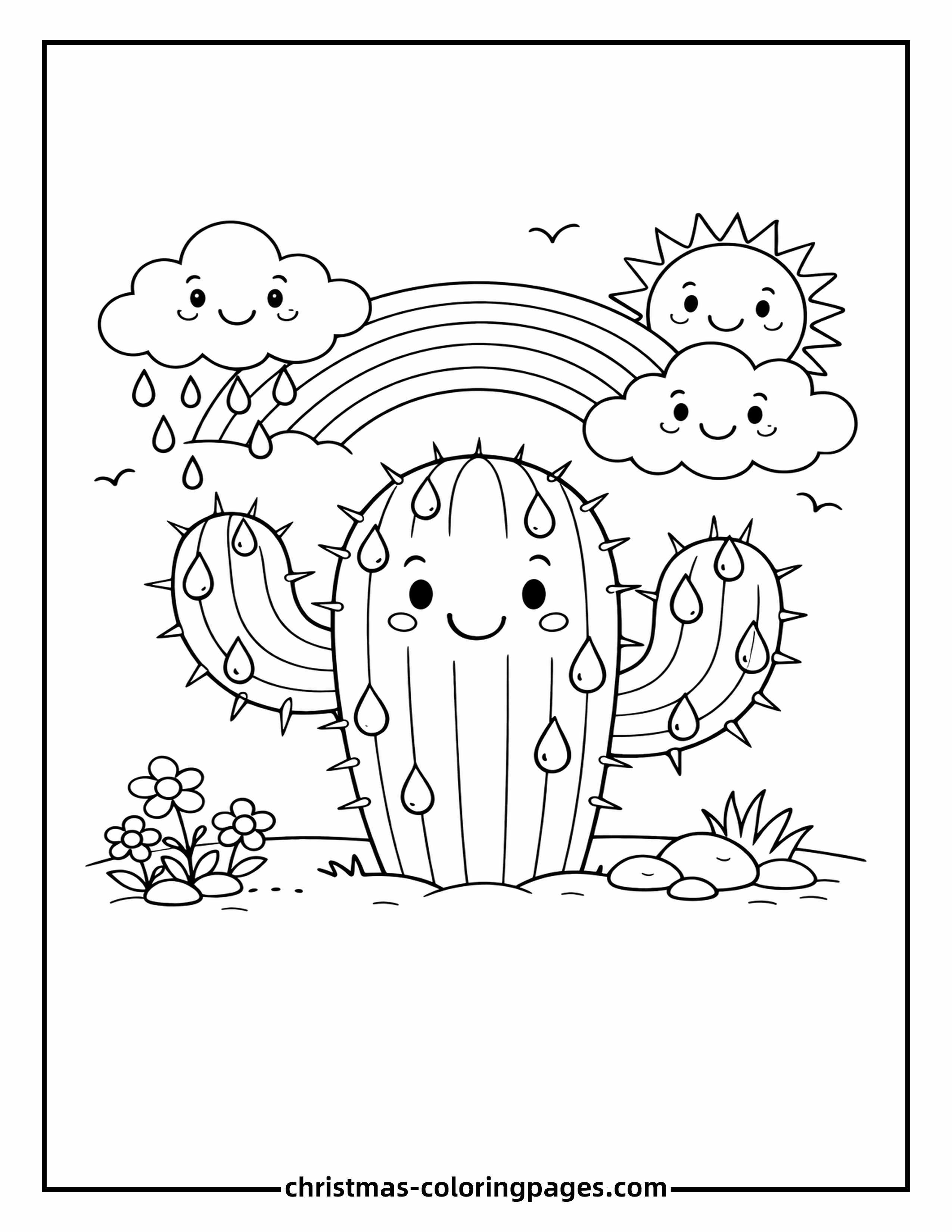30 Cactus Coloring Pages (Free PDF Printables)