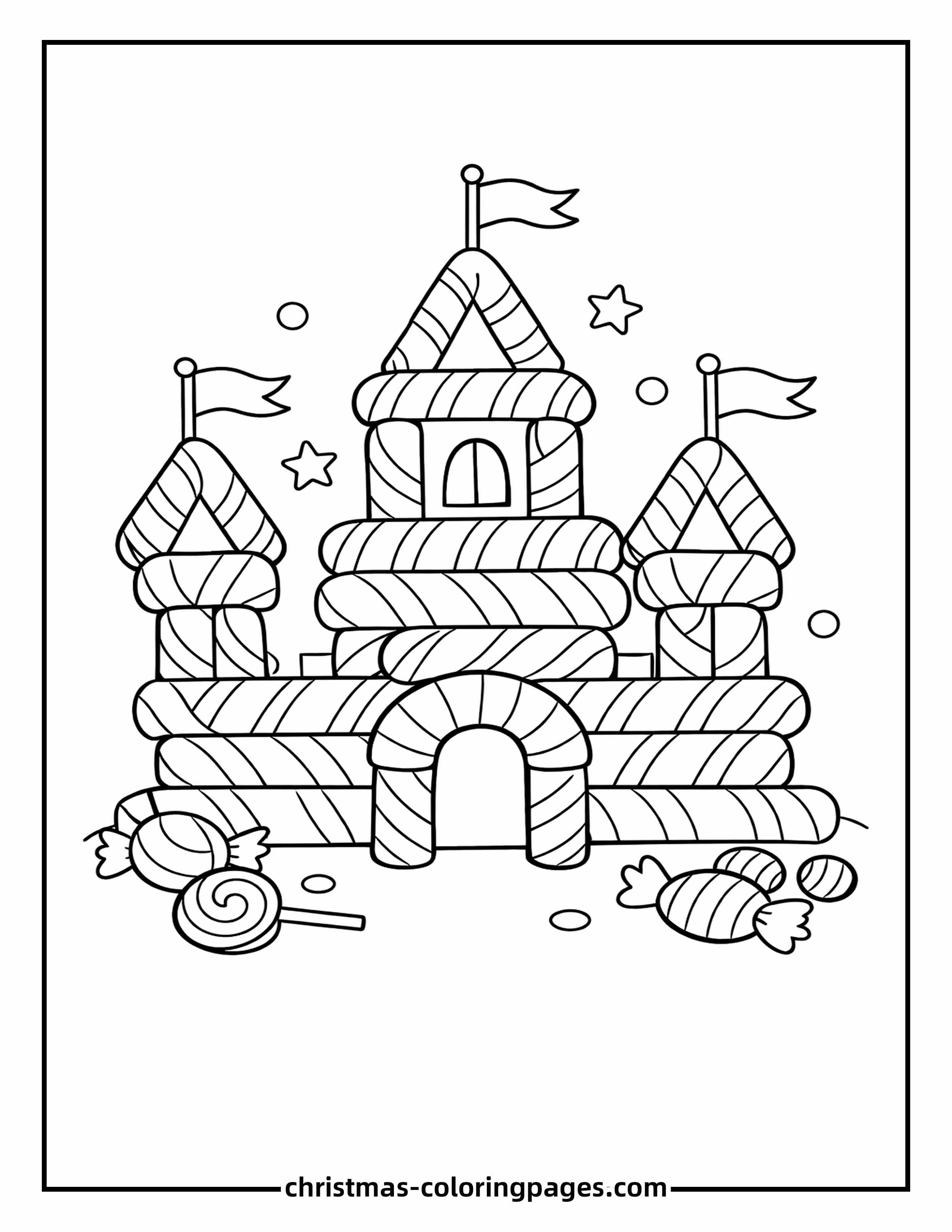 20 Candy Cane Coloring Pages (Free PDF Printables)