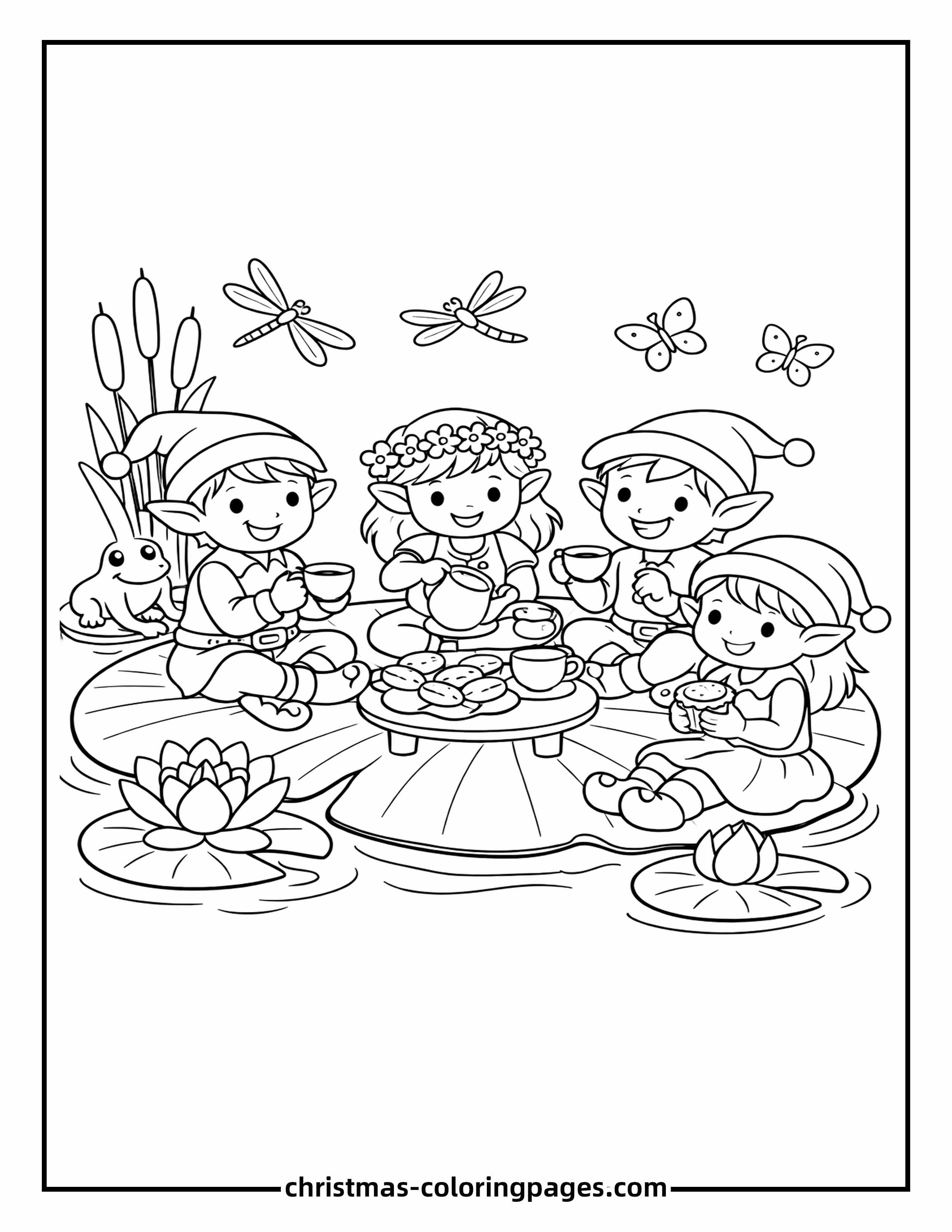 20 Elf Coloring Pages (Free PDF Printables)