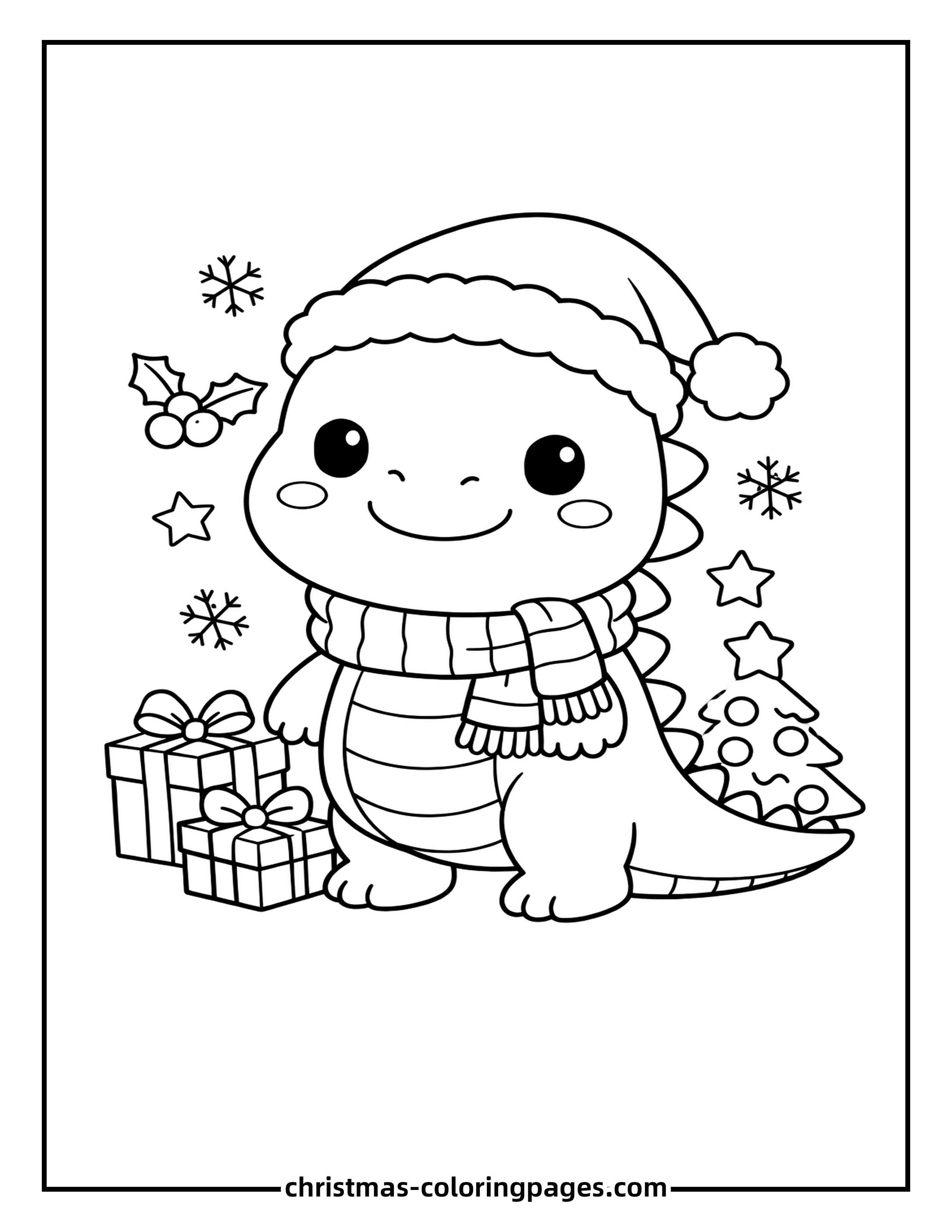 65 Kawaii Cute Christmas Coloring Pages (Free PDF Printables)
