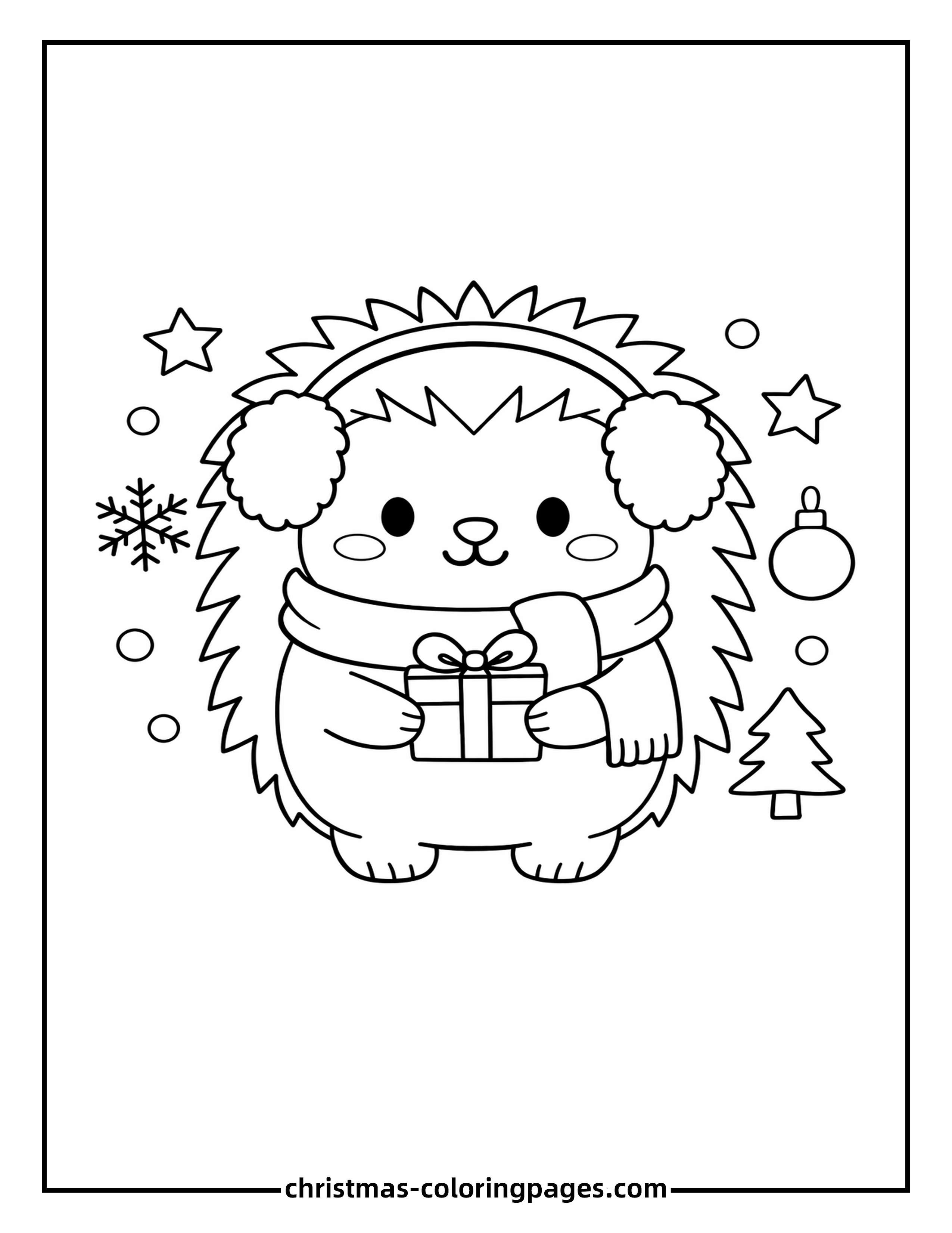 65 Kawaii Cute Christmas Coloring Pages (Free PDF Printables)