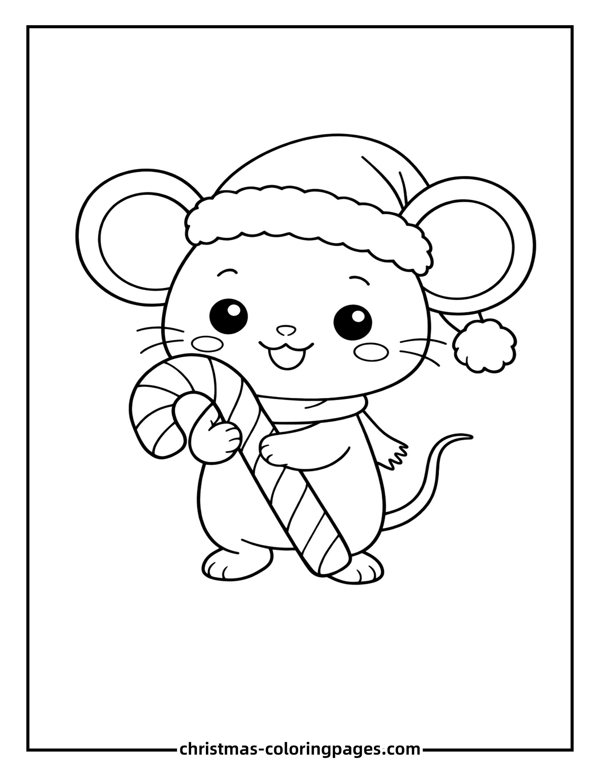 65 Kawaii Cute Christmas Coloring Pages (Free PDF Printables)