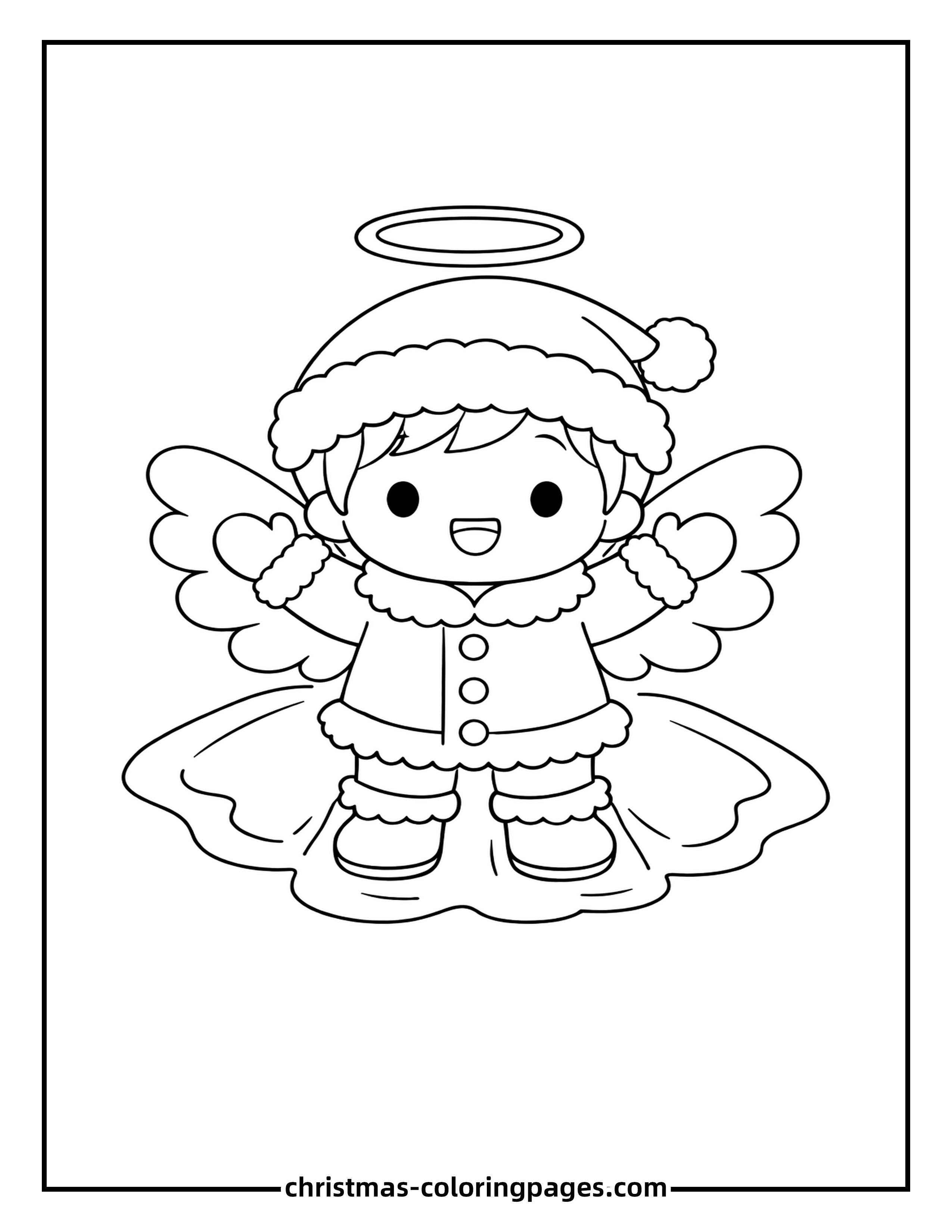 65 Kawaii Cute Christmas Coloring Pages (Free PDF Printables)