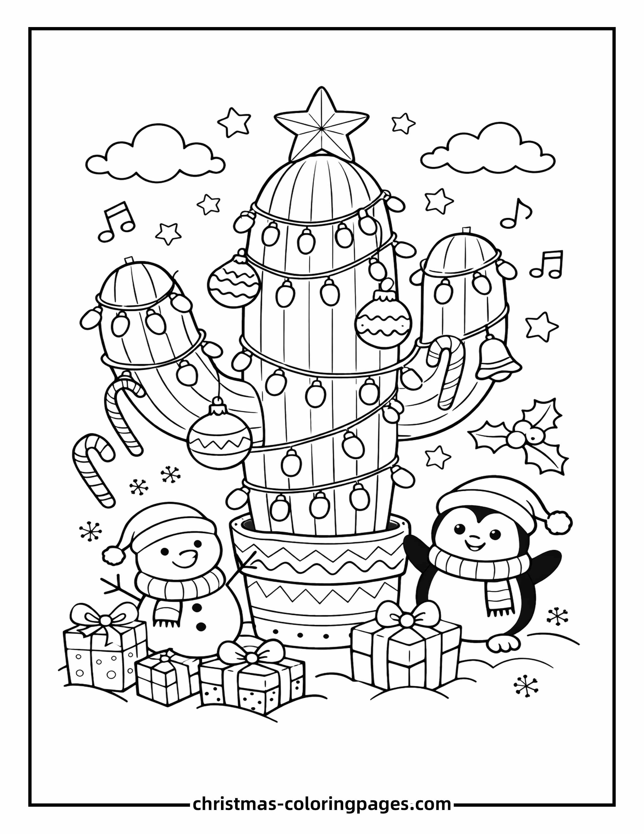 30 Cactus Coloring Pages (Free PDF Printables)