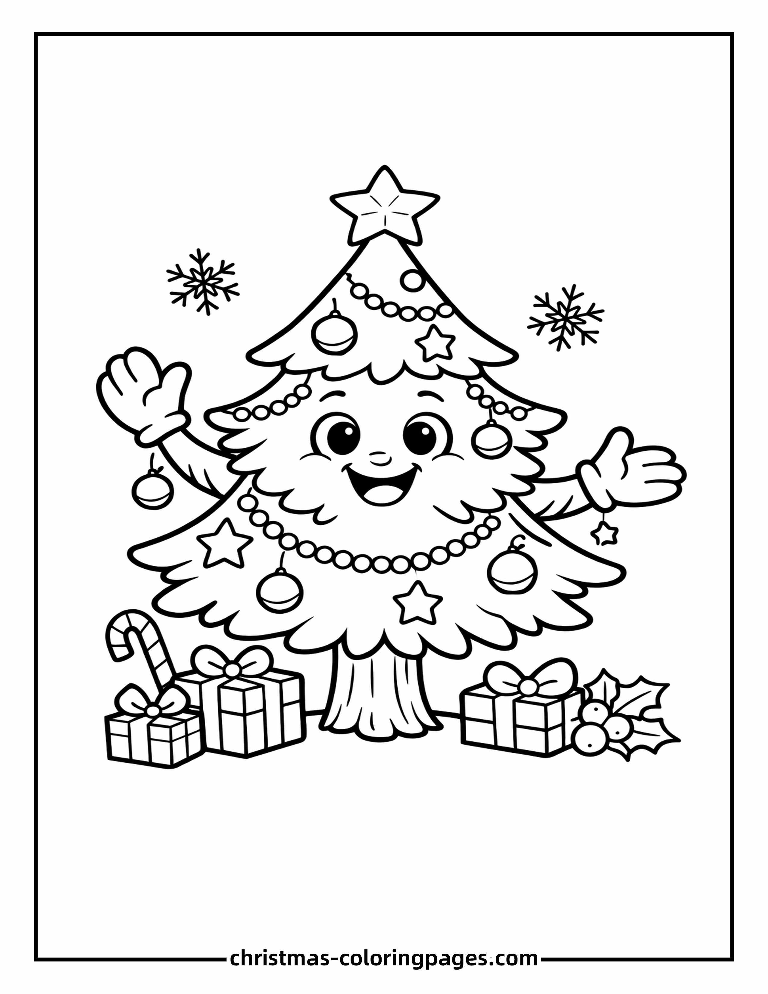 77 Christmas Tree Coloring Pages (Free PDF Printables)
