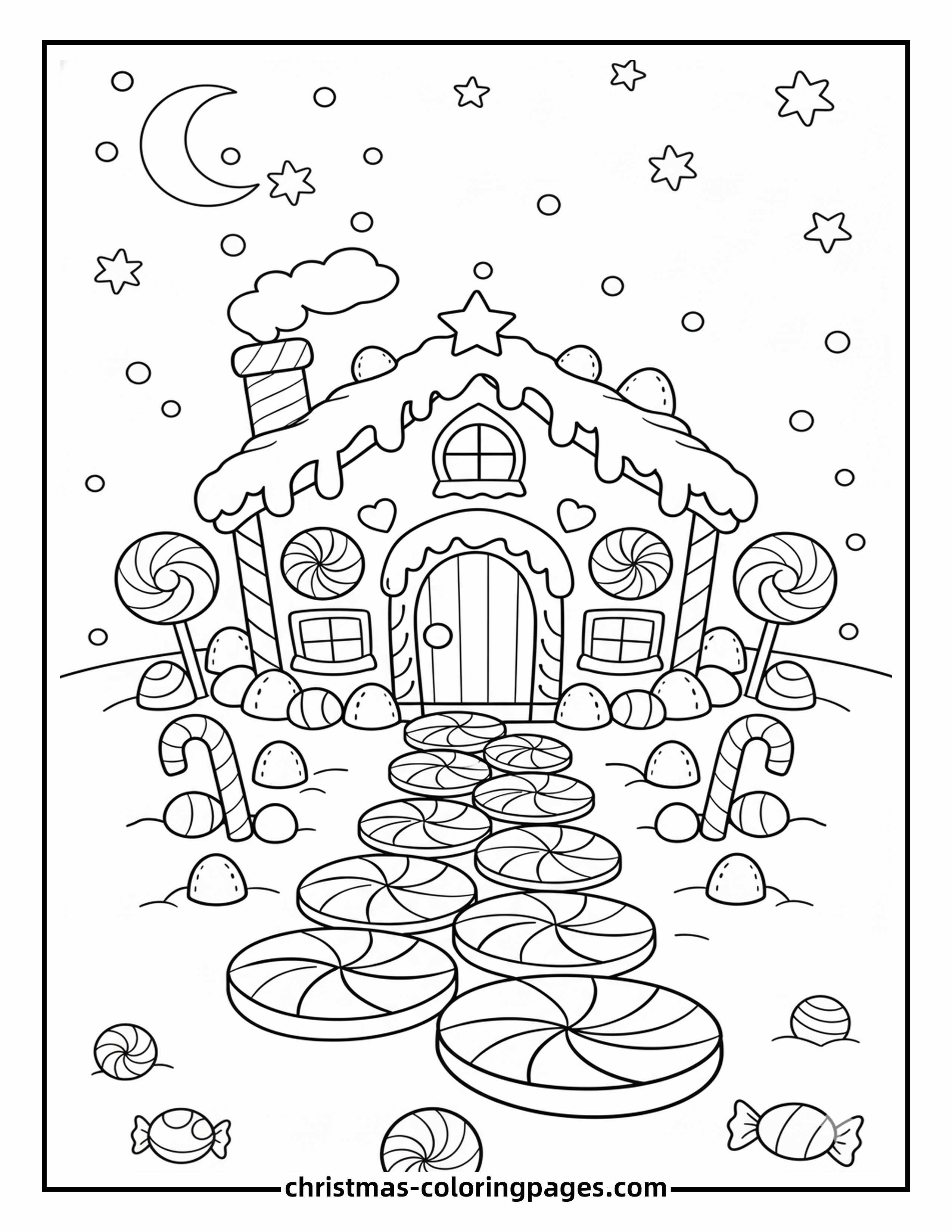 40 Gingerbread House Coloring Pages (Free PDF Printables)