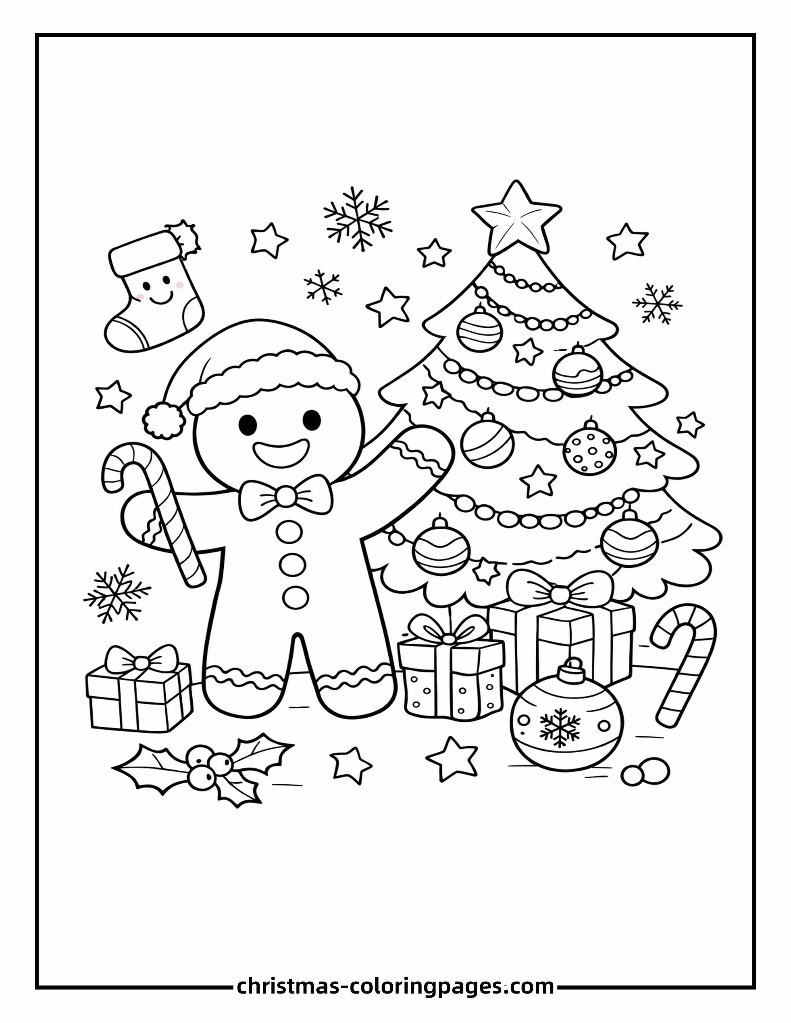 60 Gingerbread Man Coloring Pages (Free PDF Printables)