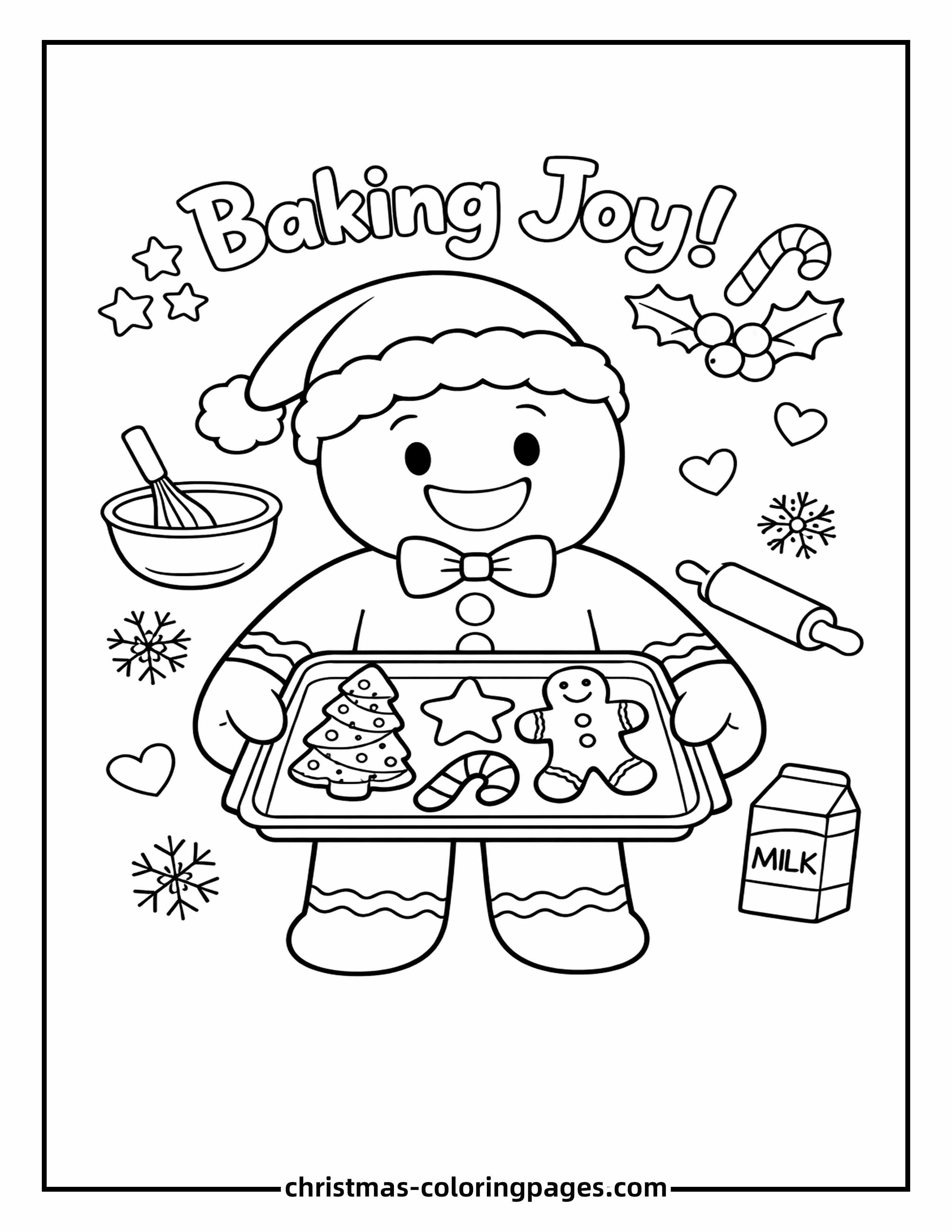 60 Gingerbread Man Coloring Pages (Free PDF Printables)