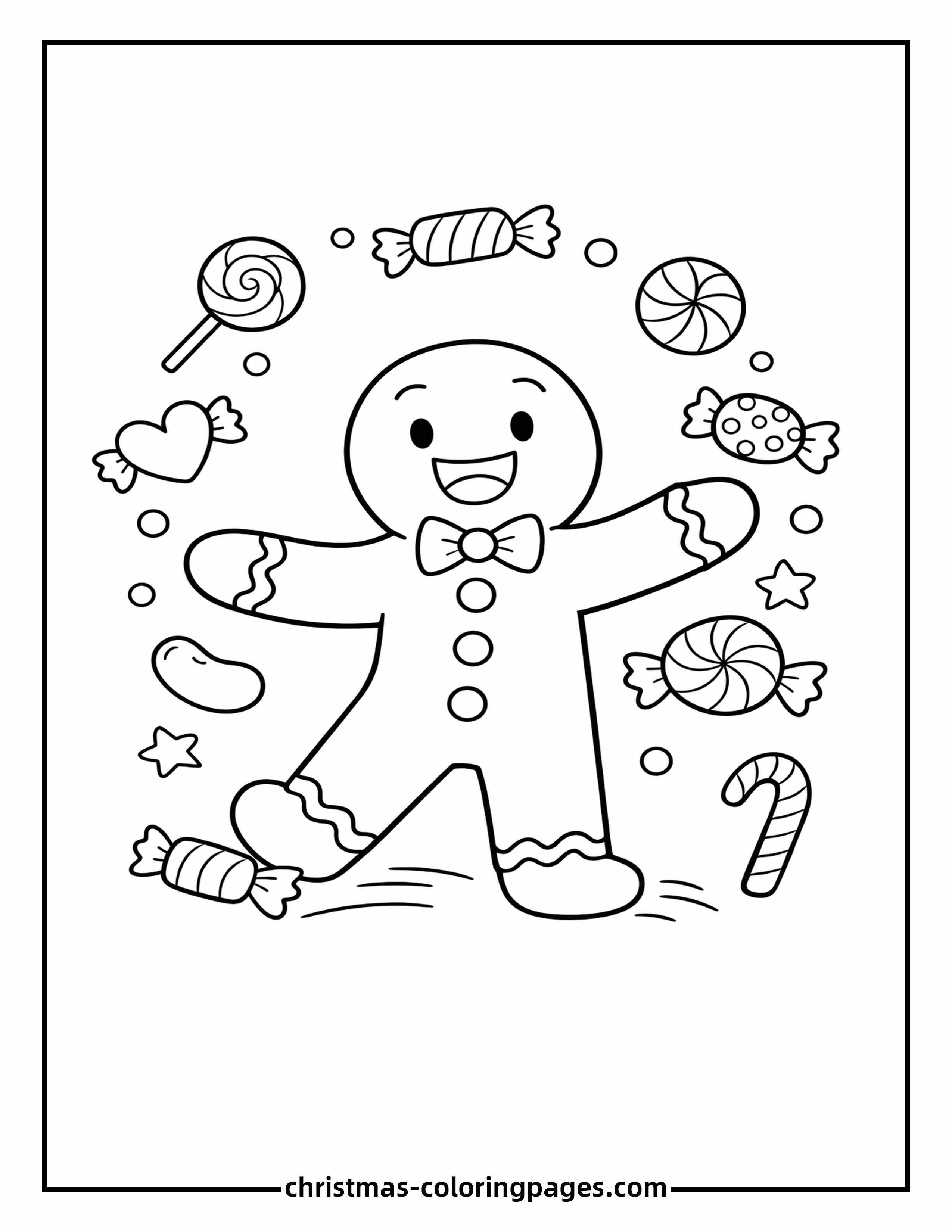 60 Gingerbread Man Coloring Pages (Free PDF Printables)
