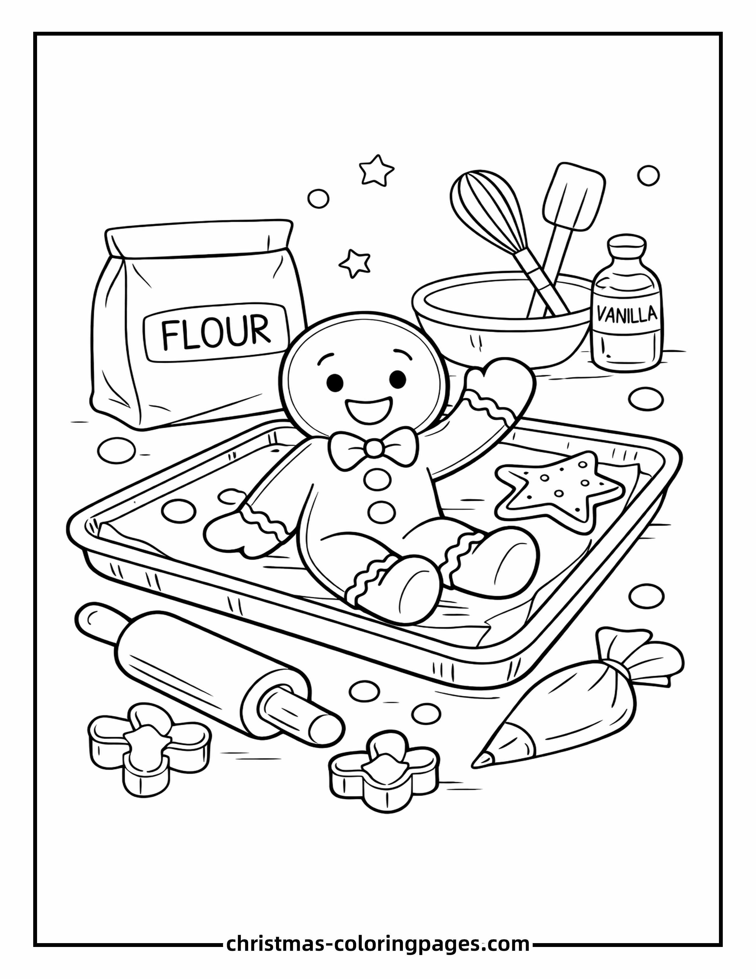 60 Gingerbread Man Coloring Pages (Free PDF Printables)
