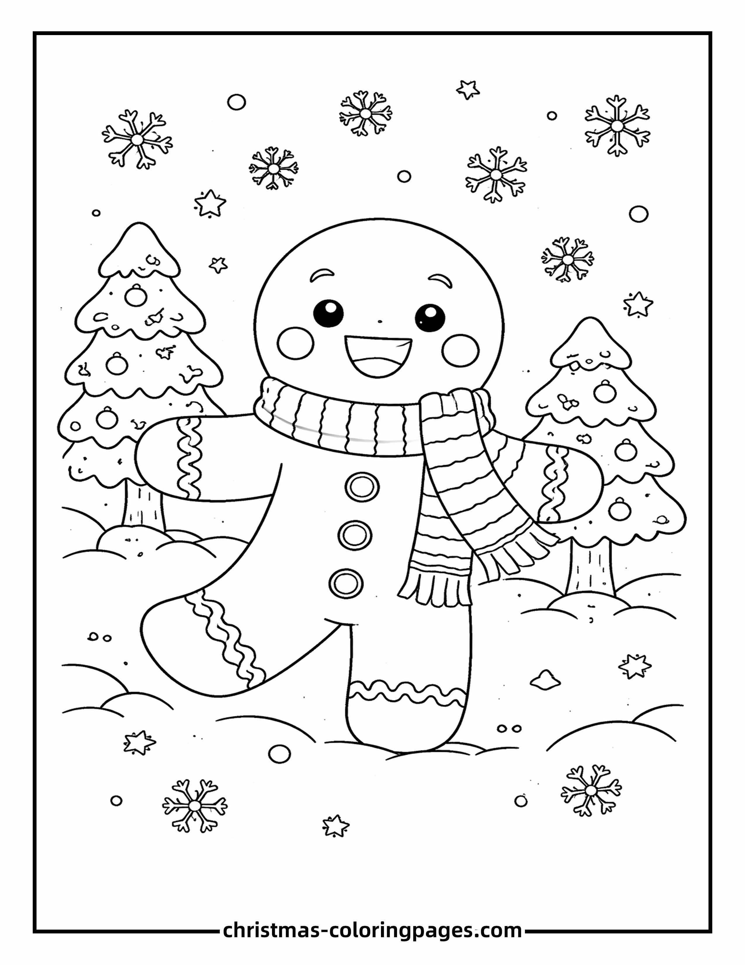 60 Gingerbread Man Coloring Pages (Free PDF Printables)