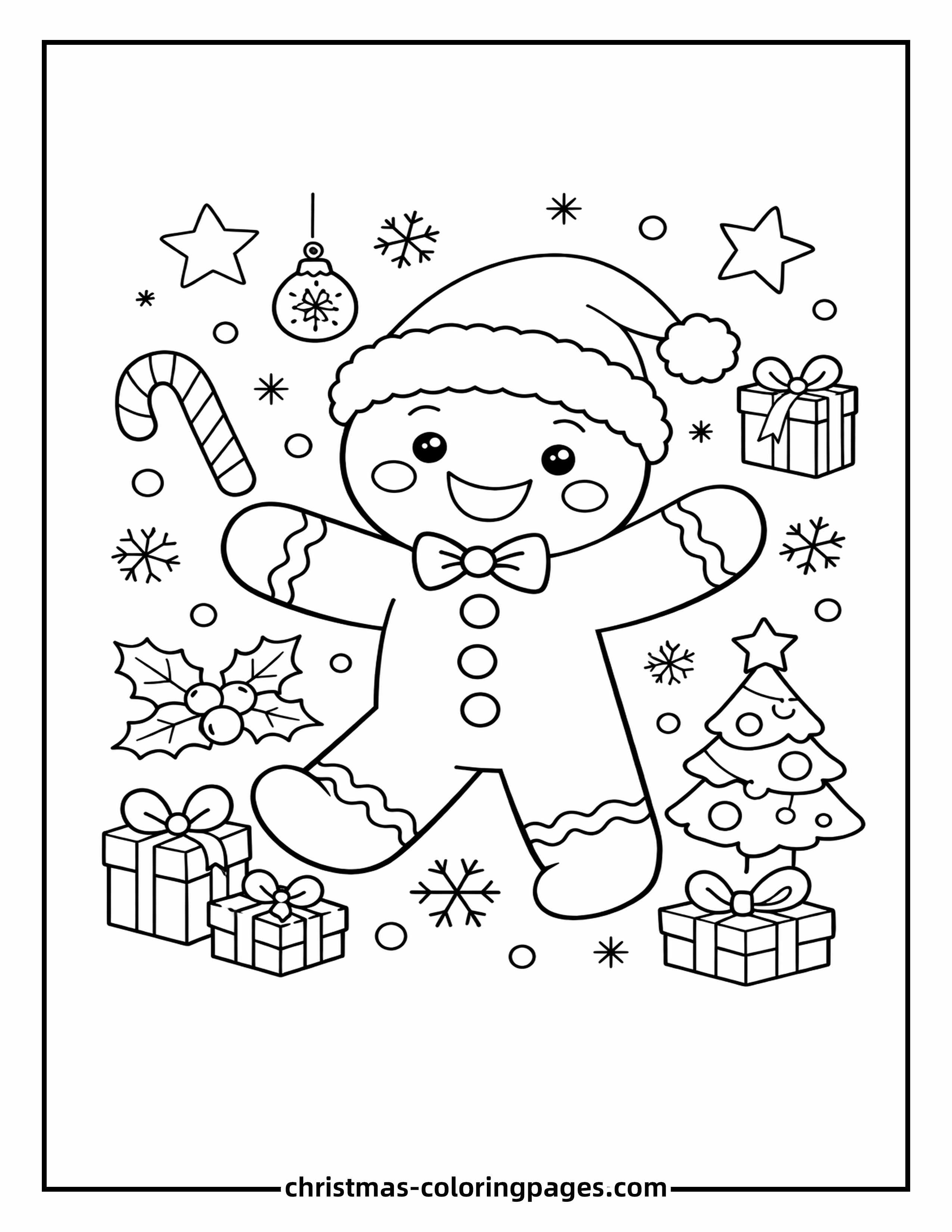 60 Gingerbread Man Coloring Pages (Free PDF Printables)