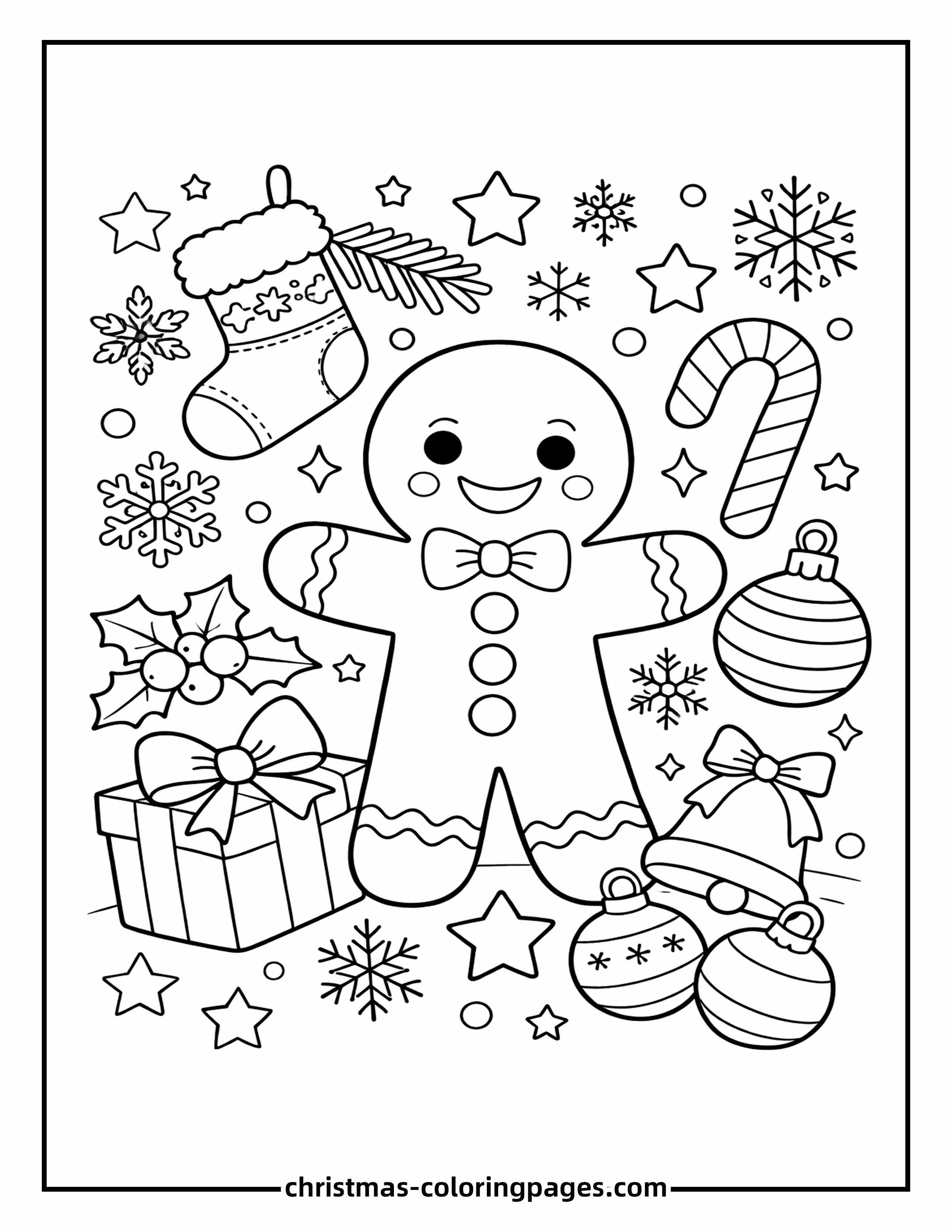 60 Gingerbread Man Coloring Pages (Free PDF Printables)