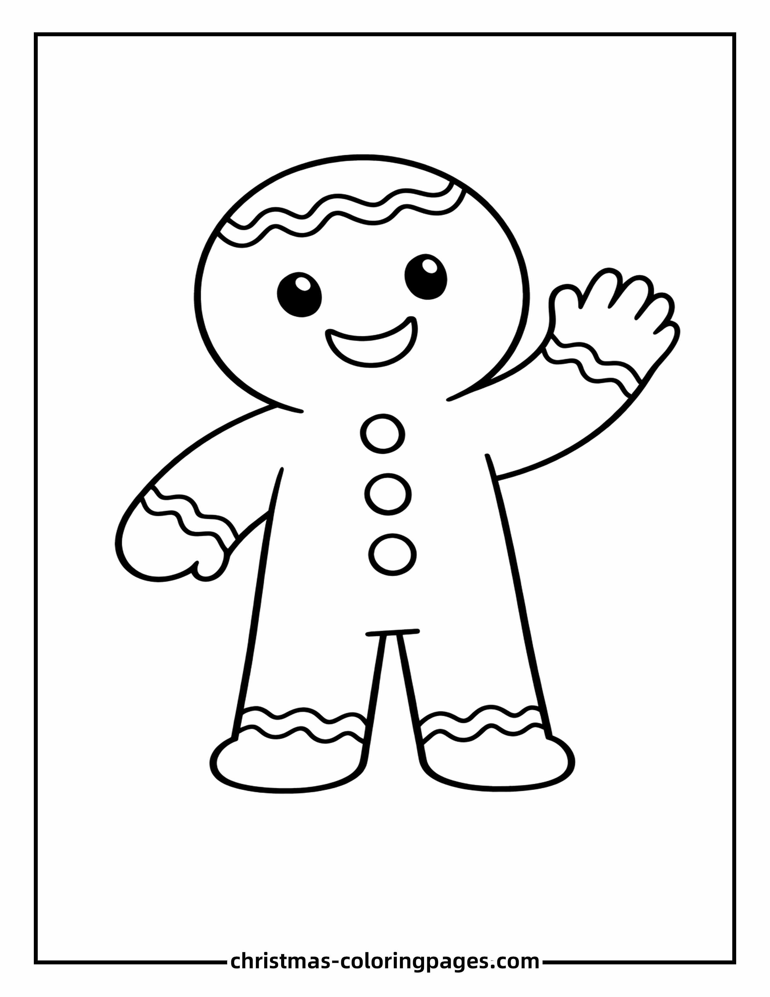 60 Gingerbread Man Coloring Pages (Free PDF Printables)