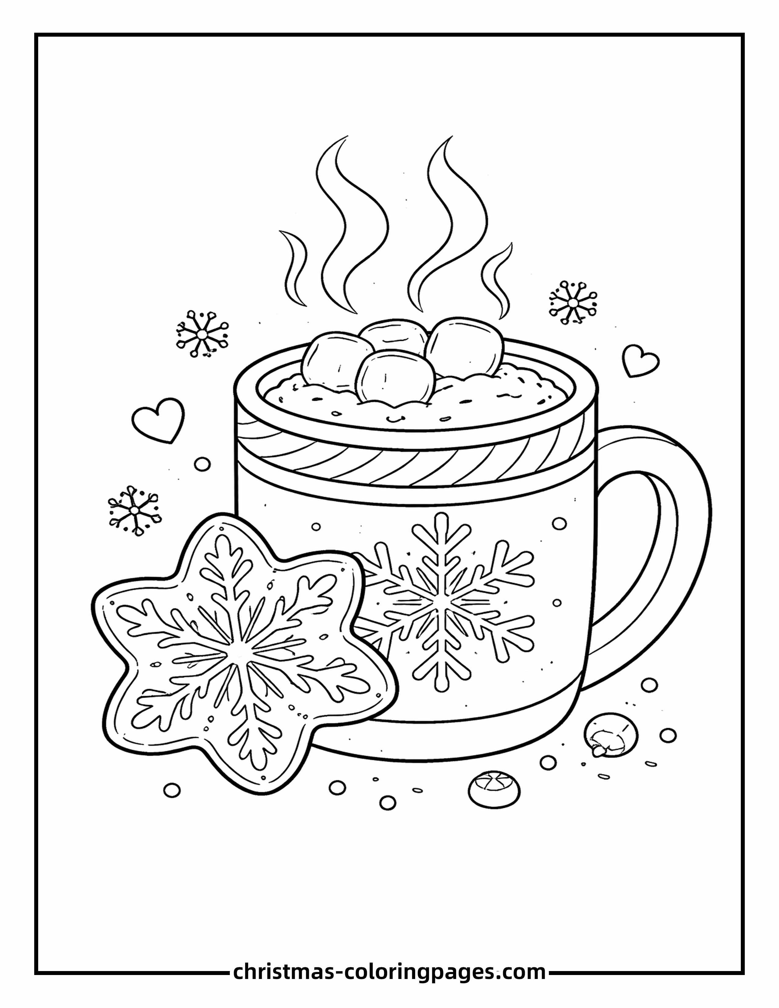 40 Hot Chocolate Coloring Pages (Free PDF Printables)
