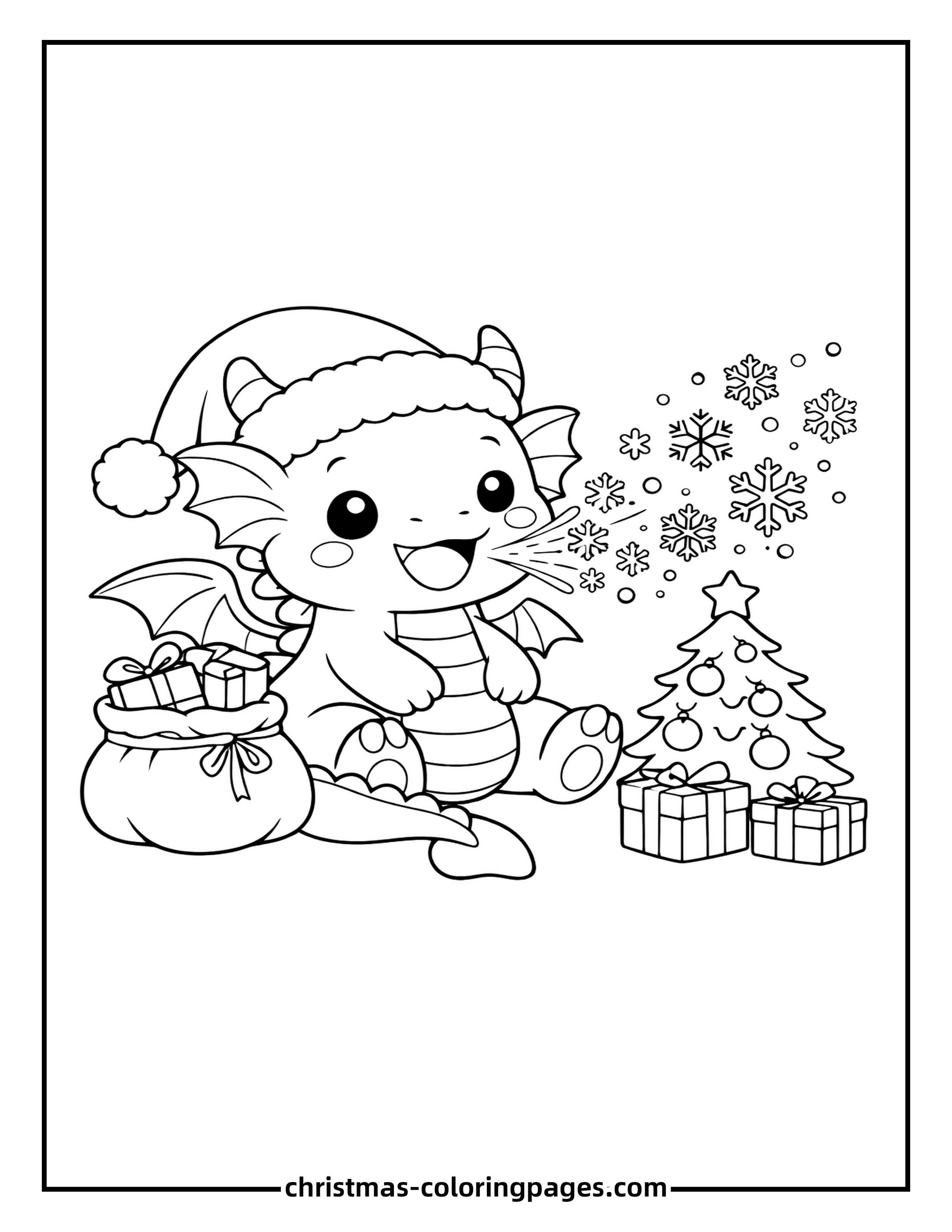 65 Kawaii Cute Christmas Coloring Pages (Free PDF Printables)