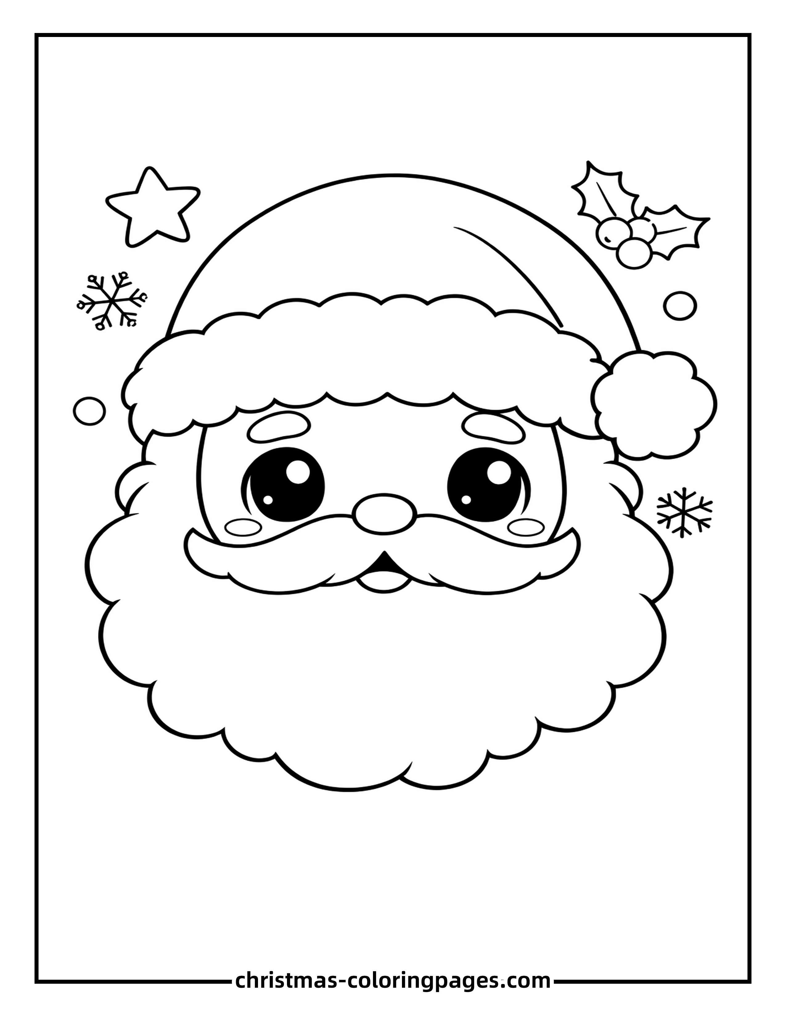65 Kawaii Cute Christmas Coloring Pages (Free PDF Printables)
