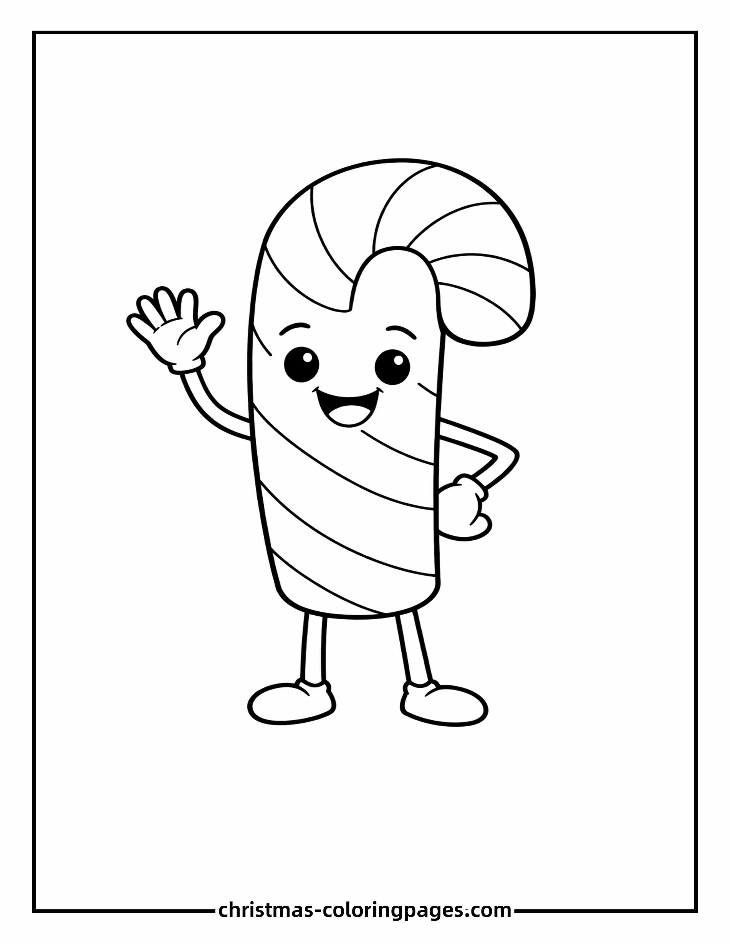 20 Candy Cane Coloring Pages (Free PDF Printables)