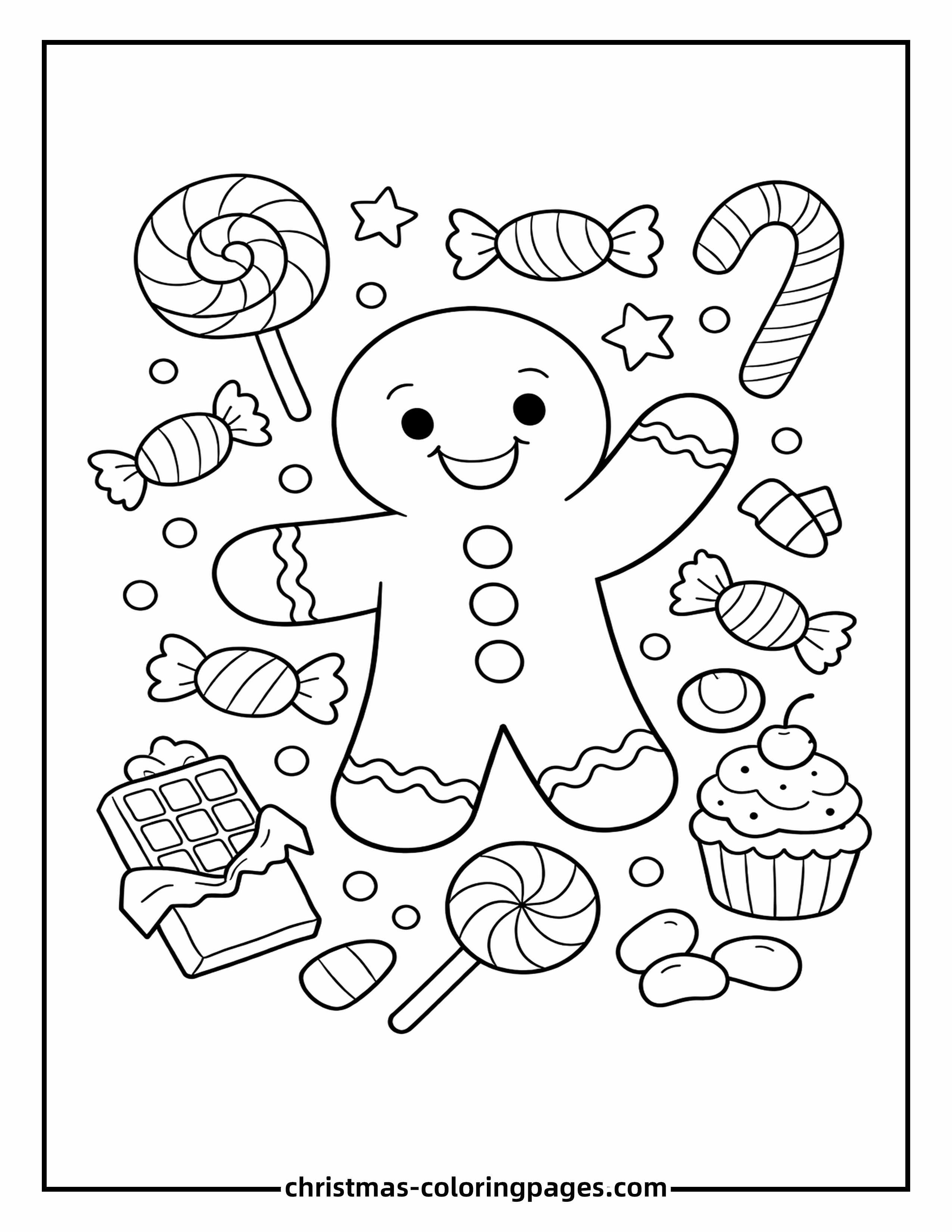 60 Gingerbread Man Coloring Pages (Free PDF Printables)