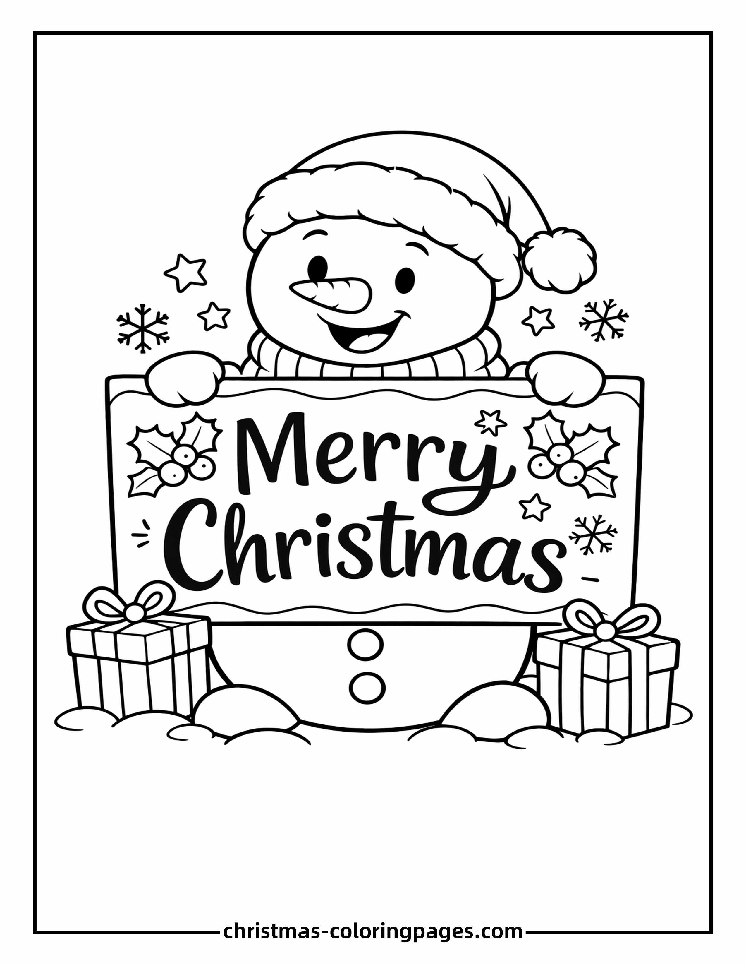 60 Christmas Snowman Coloring Pages (Free PDF Printables)