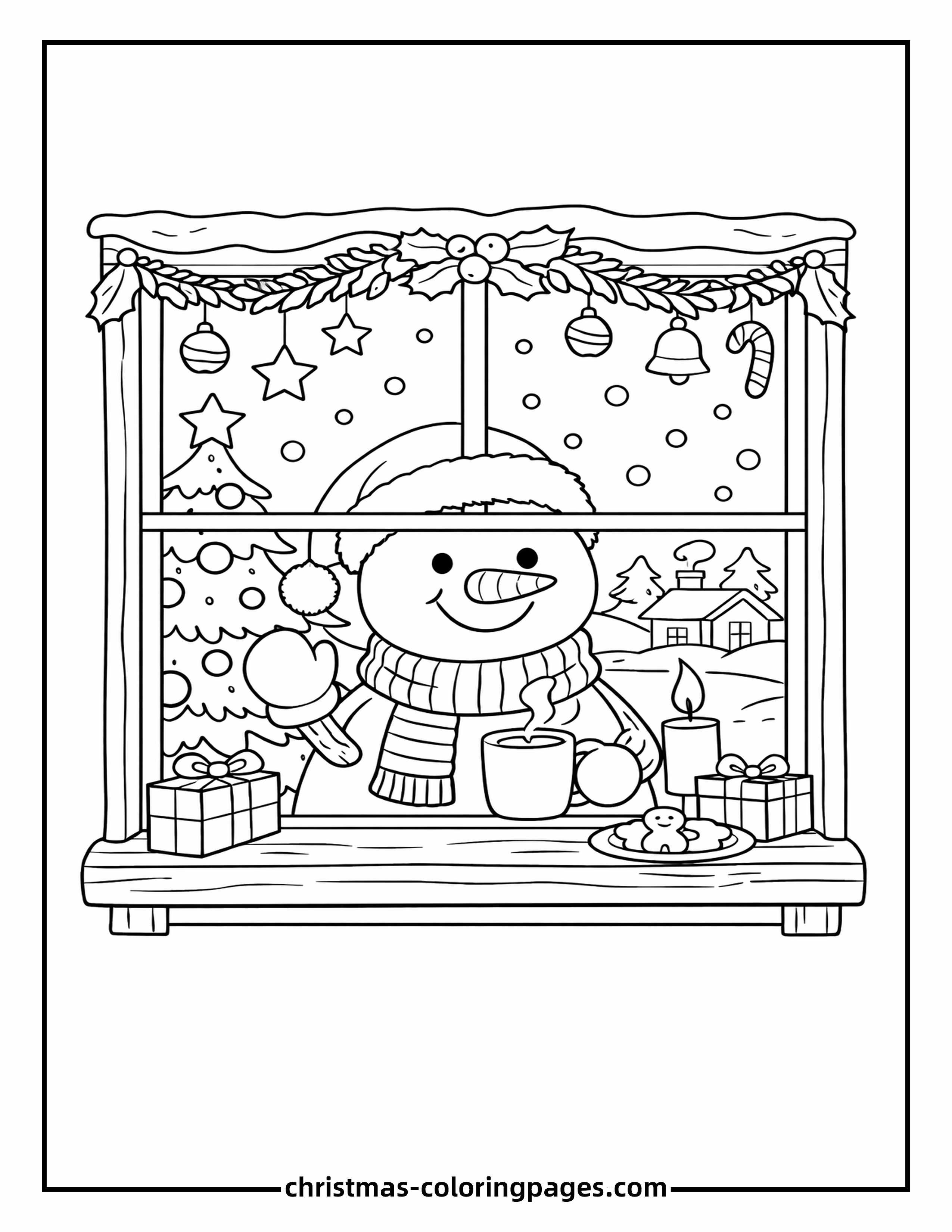 60 Christmas Snowman Coloring Pages (Free PDF Printables)