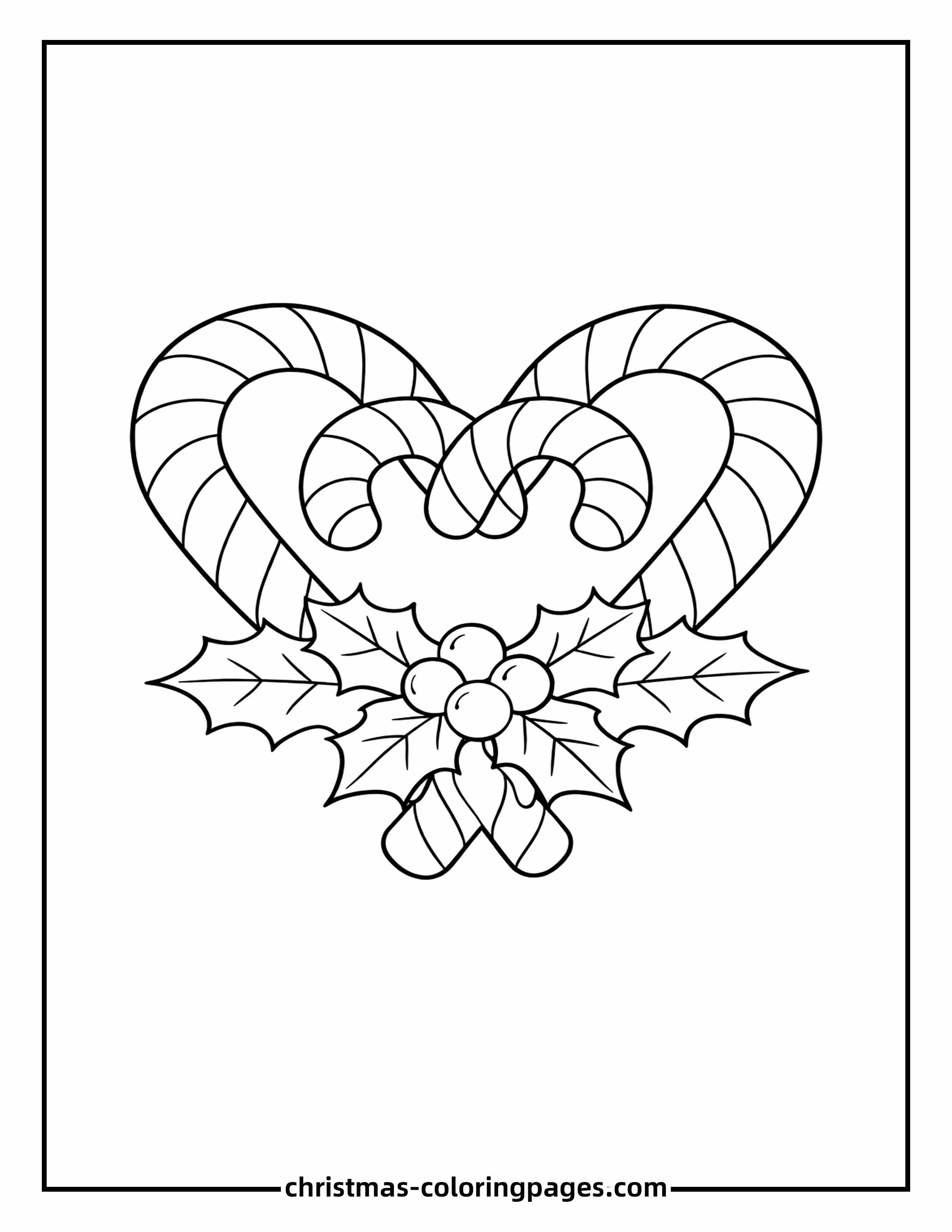 20 Candy Cane Coloring Pages (Free PDF Printables)
