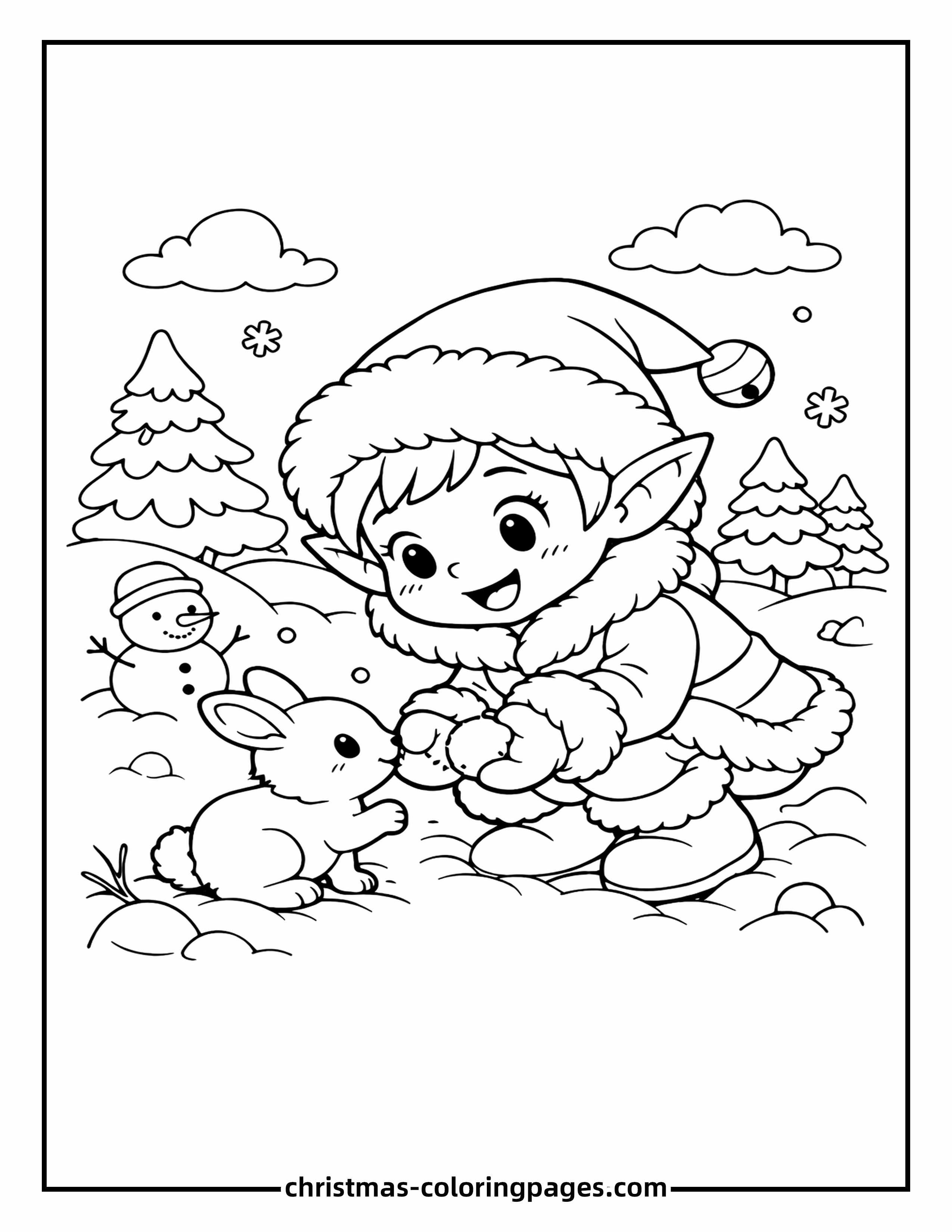 20 Elf Coloring Pages (Free PDF Printables)